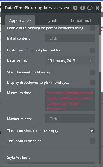 Datepicker Value From Text Need Help Bubble Forum