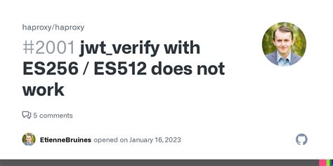 Jwtverify With Es256 Es512 Does Not Work · Issue 2001 · Haproxy