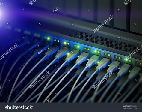 Network Server Switch Led Flashing Illustration Stock Illustration 273933404 Shutterstock