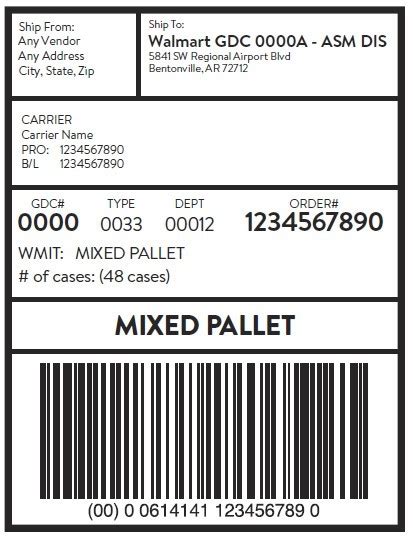 New For 2023 Walmart Sscc 18 Pallet Label Bar Code Graphics New For 2023 Walmart Sscc 18 Pallet Label Bar Code Graphics