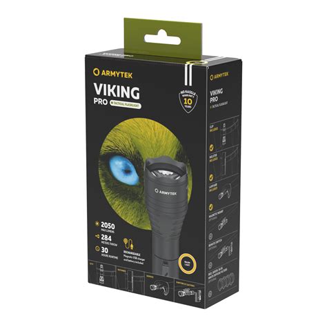 Latarka taktyczna Armytek Viking Pro v3.5 USB white - Armytek