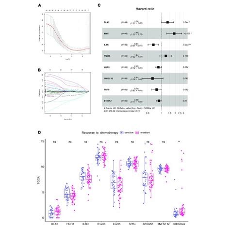 Prognostic Performance Of Gene Signature In Tcga Training Cohort A