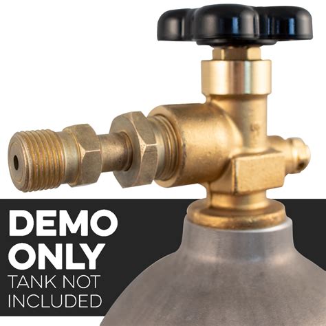 Komos® Co2 Regulator To Nitrogen Or Argon Tank Adapter Cga320 Male T