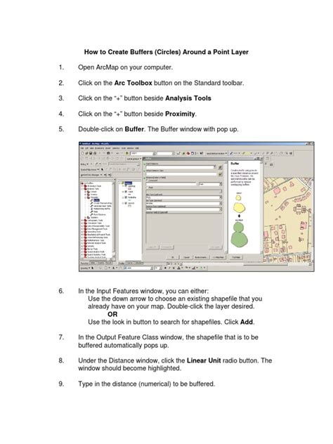 create buffers around a point layer pdf