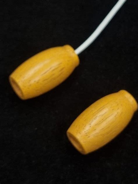 2 Small Wooden Blind Cord Pull Toggle Acorn 3cm