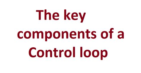 chem eng stuff what is a control loop
