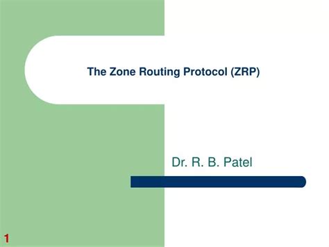 Ppt The Zone Routing Protocol Zrp Powerpoint Presentation Free