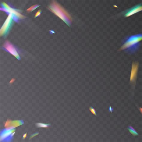 Premium Vector Optical Effect Of Rays Of Rainbow Light Of The Glow
