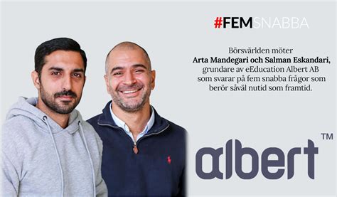 Intervju Med Salman Eskandari Och Arta Mandegari Grundare Av Eeducation Albert Ab