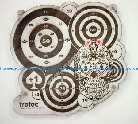 Dart Board Laser Cut