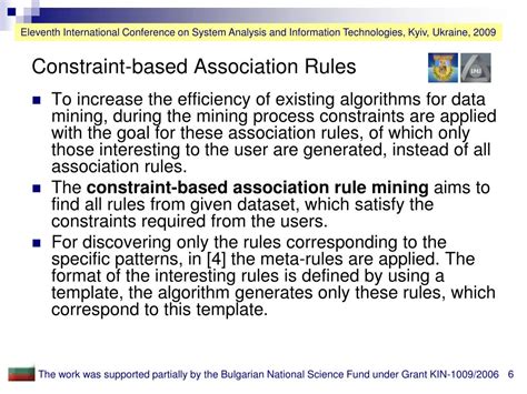 Ppt Discovering The Constraint Based Association Rules In An Archive For Unique Bulgarian