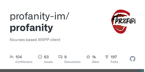 Github Profanity Improfanity Ncurses Based Xmpp Client