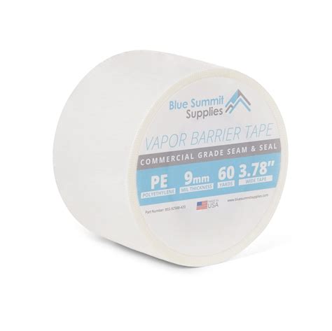 Polyethylene Vapor Barrier Tape White 180 Foot Roll Blue Summit