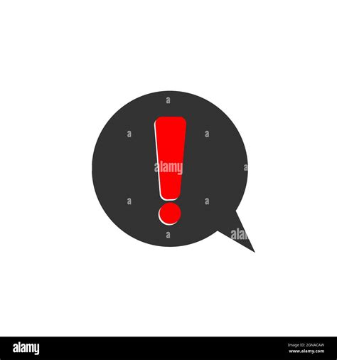 Message Alert Icon Isolated On White Background Alert Message Sign Vector Illustration Stock