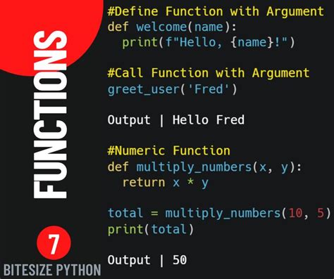 Python Functions Basic Programming Coding In Python Learning Websites