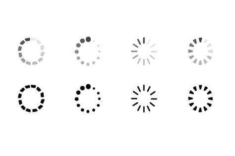 Premium Vector Loading Icon Collection Vector Illustration