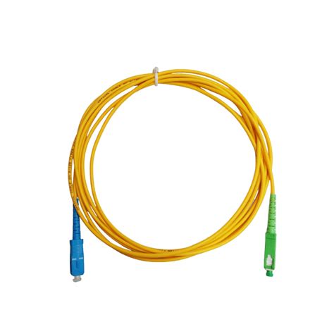 DIY ELECTRONICS FIBER OPTIC PATCH CORD CABLE SC UPC To SC APC BLUE To GREEN SINGLE MODE
