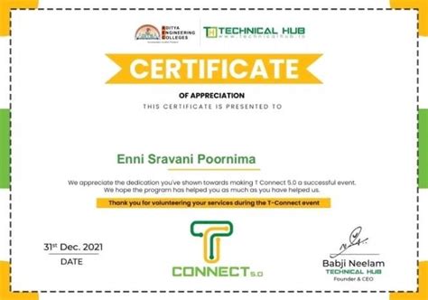 Sravani Poornima Enni On Linkedin Technicalhubio Tconnect