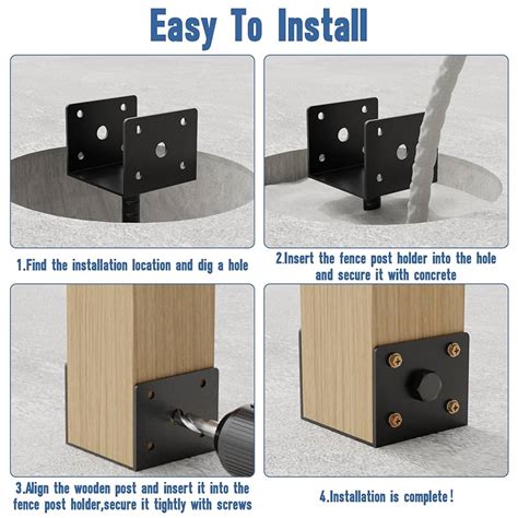 4x4 Base Post Brackets 4x4 Post Base Brackets Heavy Duty Steel