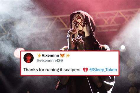 fans upset how sleep token are handling ticket scalpers bots