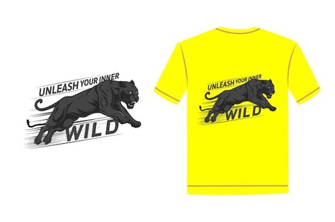 Premium Vector Eash Your Wild Typographyamp Black Panthera Vector Tshirt Design