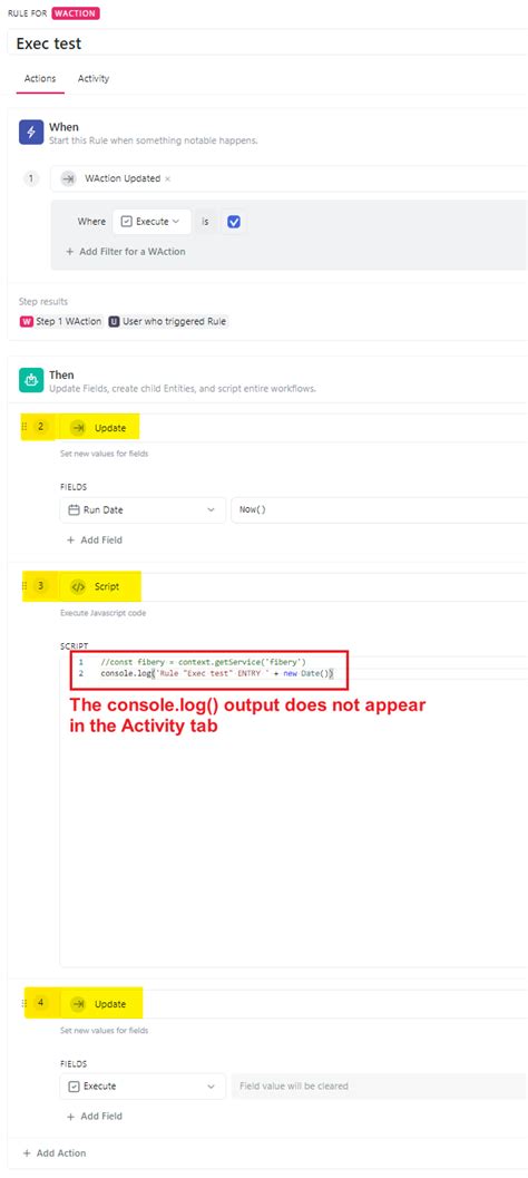 Script Action Is Not Executed When It Exists In A Rule With Other