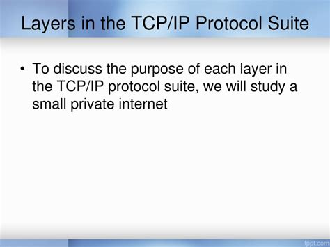 PPT The OSI Model The TCP IP Protocol Suite PowerPoint Presentation ID