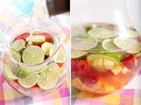 Raspberry Mango White Wine Sangria Easy Sangria Recipe