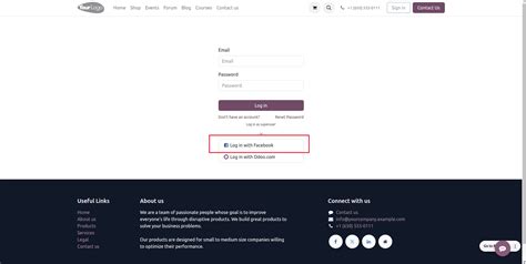 How To Login Using Facebook In Odoo 17