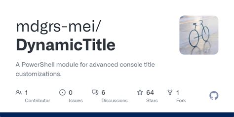 Github Mdgrs Meidynamictitle A Powershell Module For Advanced Console Title Customizations