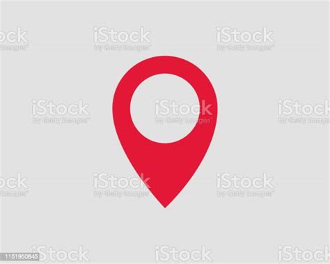 지도 아이콘입니다 표식 포인터입니다 핀 위치 벡터 아이콘입니다 Gps 네비게이션 기호입니다 가리키기에 대한 스톡 벡터 아트 및