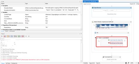 help on error hresult e fail has been returned from a call to a com component it automation