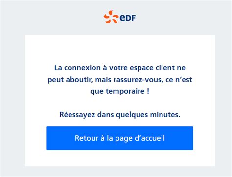 Espace client EDF moi en panne depuis plusieurs semaines Stéphane Bernhard