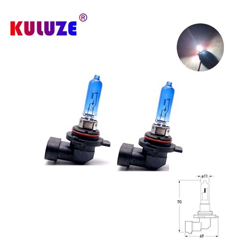 Kuluze 2pcs 9012 Hir2 12v55w Super White Halogen L Vicedeal