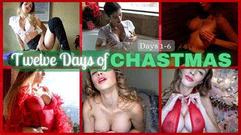 12 days of chastmas compilation days 1 6 luxneon clips4sale