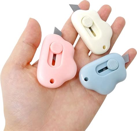 Honbay 6 Uds Creative Cute Cloud Mini Utility Cuchillos Portátiles Cuchillo De Arte Retráctil