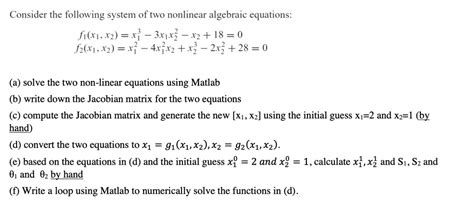 how to solve non linear simultaneous equations in matlab tessshebaylo
