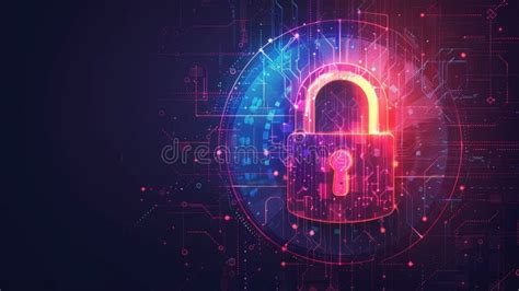 Visual Representation Of Cybersecurity Themes Highlighting Data Protection And Malware