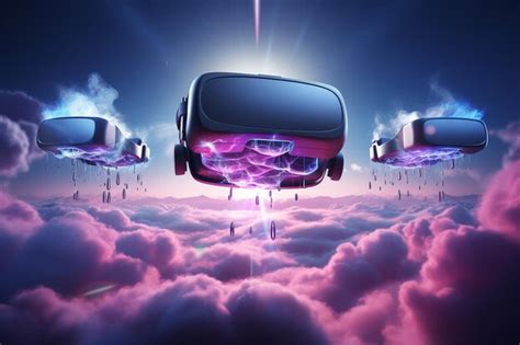 Premium Photo Iot 3d Cloud Computing Hosting Technology With Electronic Devices