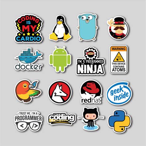 Jual Best Seller Stiker Programmer Stiker Helmmotor Laptopsmartphone Kota Tangerang