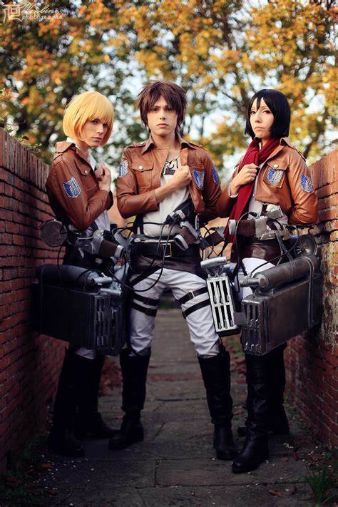 Erenmikasa And Armin Cosplay Shingeki No Kyojin By Dakuncosplay On Deviantart