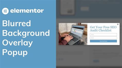 jeff kerby on linkedin blurred background overlay popup elementor pro
