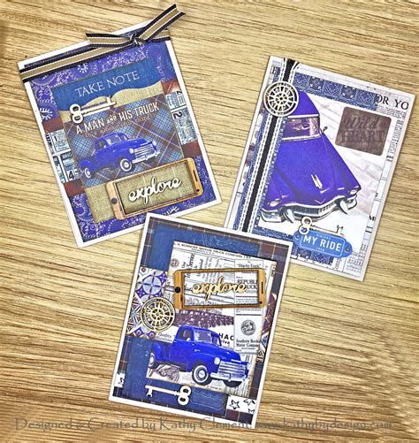 Rugged Masculine Card Stack Tutorial Kathy By Design