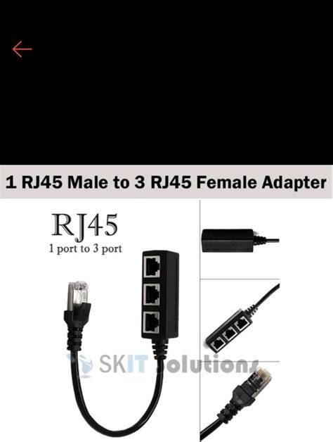 Rj45 Ethernet Splitter Computers And Tech Parts And Accessories Cables And Adaptors On Carousell