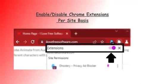 See How To Enable Or Disable Chrome Extension Per Site Using The New Feature Of The Chrome