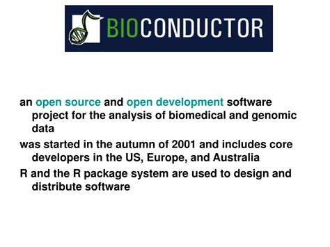 Ppt Introduction To R And Bioconductor Powerpoint Presentation Free