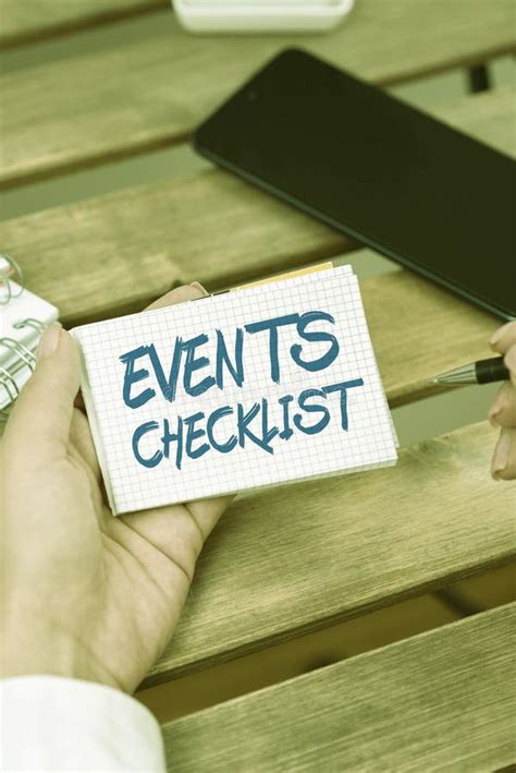 Writing Displaying Text Events Checklist Business Approach Invaluable Tool For Successfully