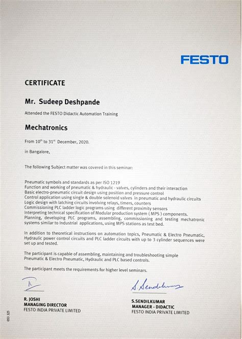 Automation Manufacturing Mechatronics Festodidactic Enginnering