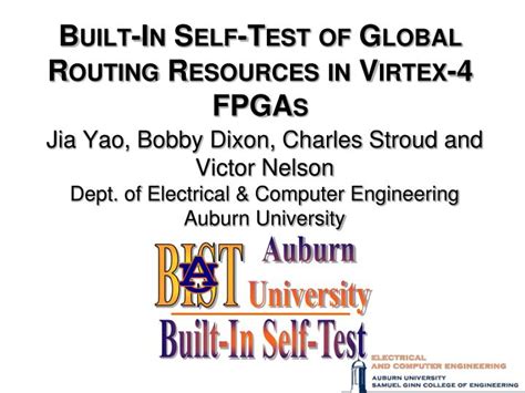 Ppt Built In Self Test Of Global Routing Resources In Virtex 4 Fpgas