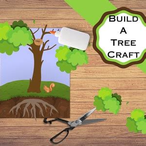 Printable Build A Tree Pages Learn The Parts To A Tree As You Put One Together Cut And Paste